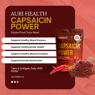 Support Vascular Function with Auri Health Capsaicin Softgels – Auri Labs